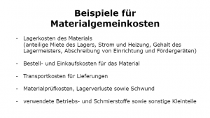 Materialgemeinkosten: Definition, Beispiele & Berechnung
