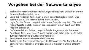 Nutzwertanalyse: Definition, Kriterien & Beispiele